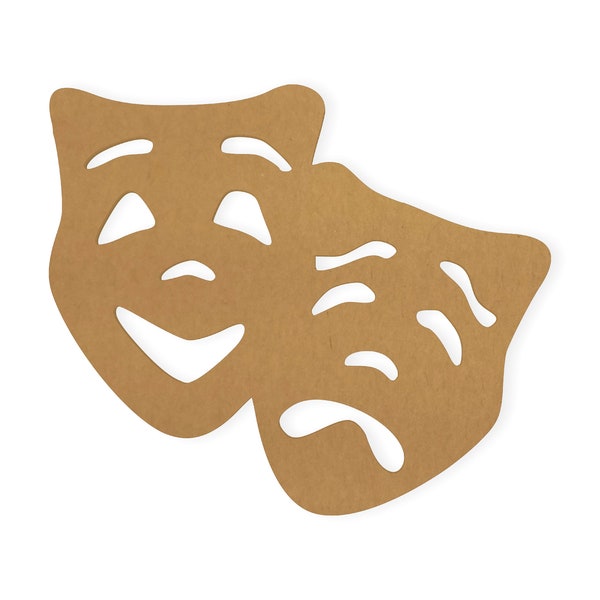 Wooden Drama Masks Wall Decor - Etsy