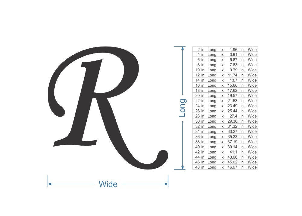 Wooden Monogram Letter r Large or Small - Etsy