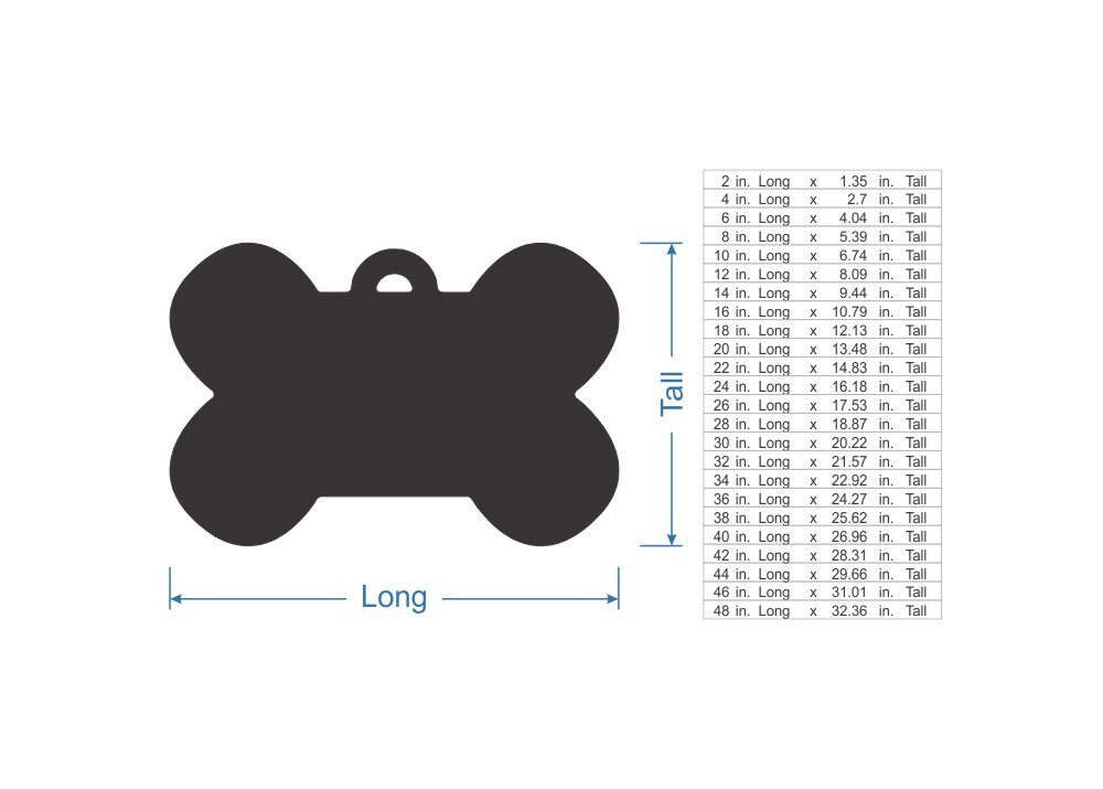 Dog Bone Gift Tag Cut Out Wall Art Home Decor Wall | Etsy