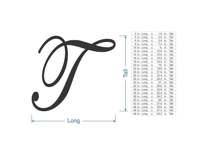 Cursive Wooden Letter t Unfinished Unpainted - Etsy