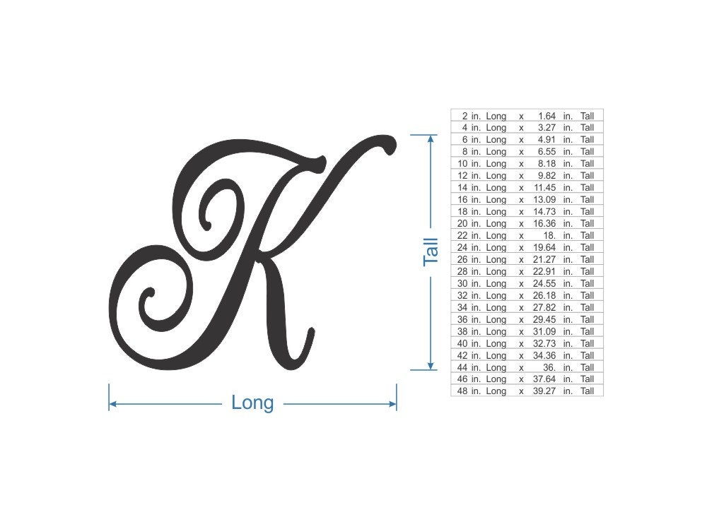 Wooden Monogram Letter k Large or Small | Etsy
