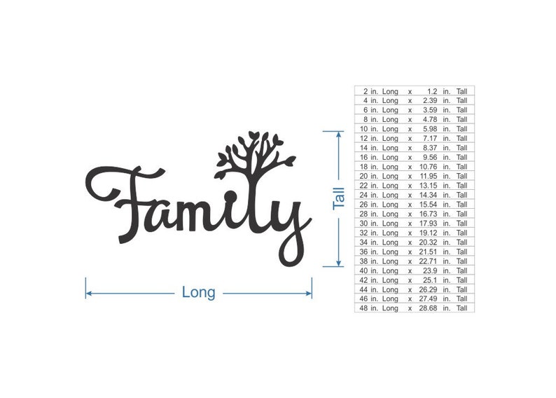 Family Tree Cut Out Wall Art Home Decor Wall Hanging Cut - Etsy