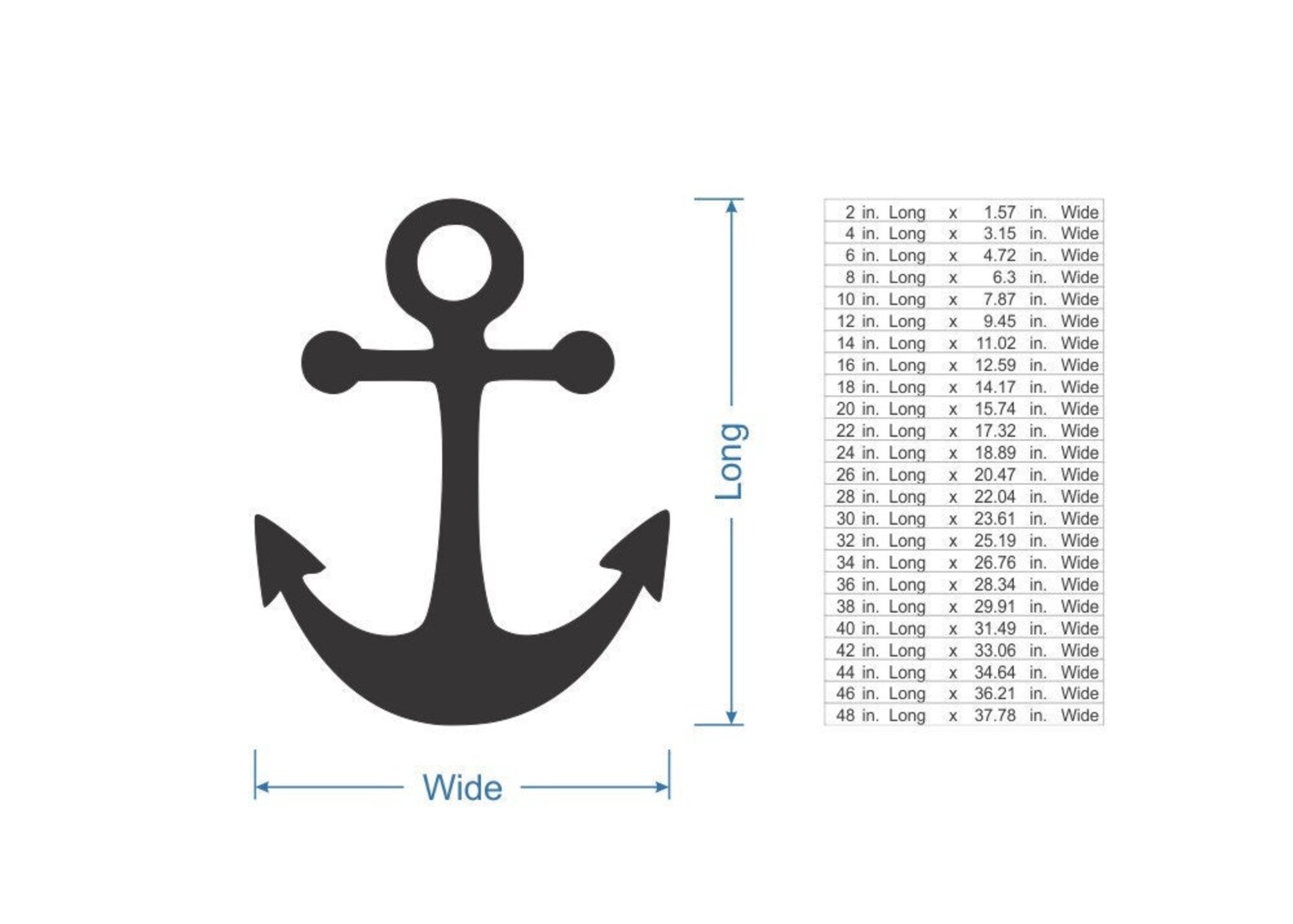 Cardboard Anchor Cutout Seaside Decor Ready To Paint Etsy