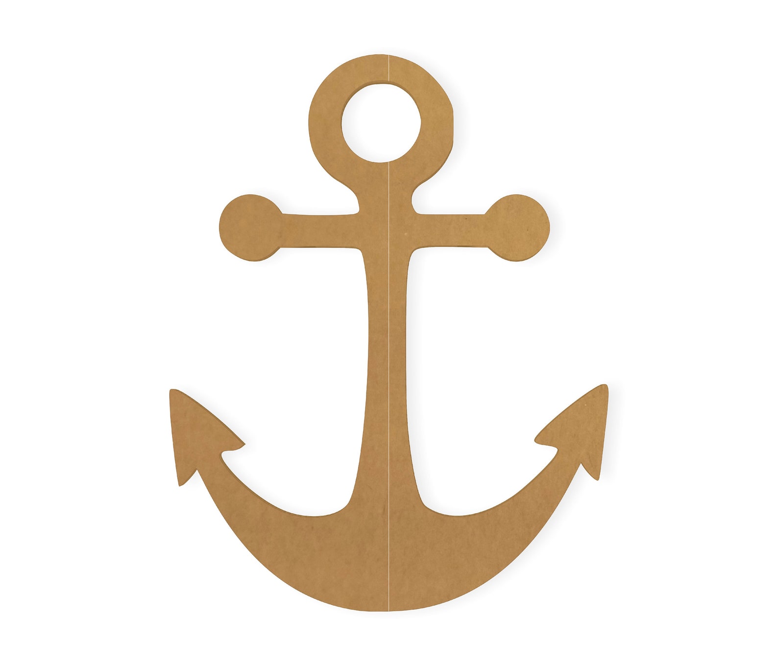 Cardboard Anchor Cutout: Seaside Decor, Ready to Paint - Etsy