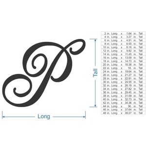 Wooden Monogram Letter "p" - Large or Small, Unfinished, Cursive Wooden ...