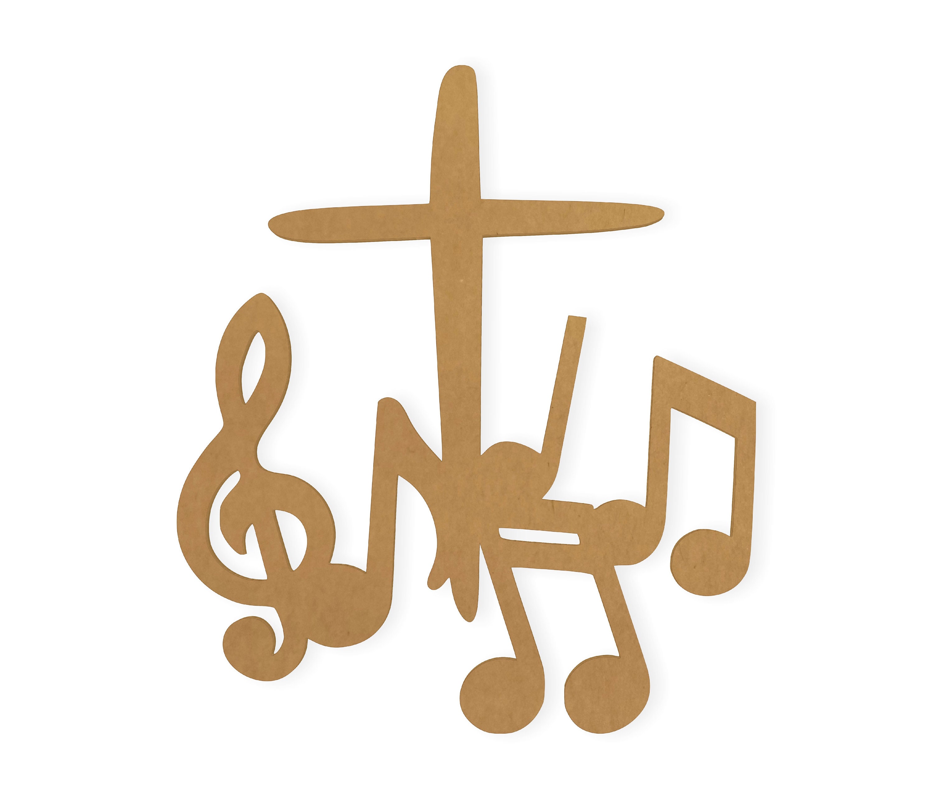 Music Cross Music Notes Cut Out Wall Art Home Decor Wall - Etsy