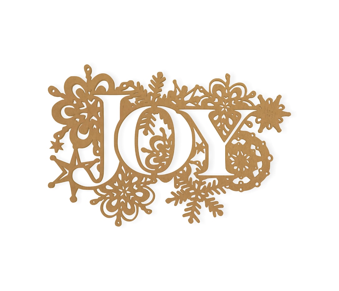 Joy Word Wall Decor: Unfinished Cardboard Cutout for Painting - Etsy