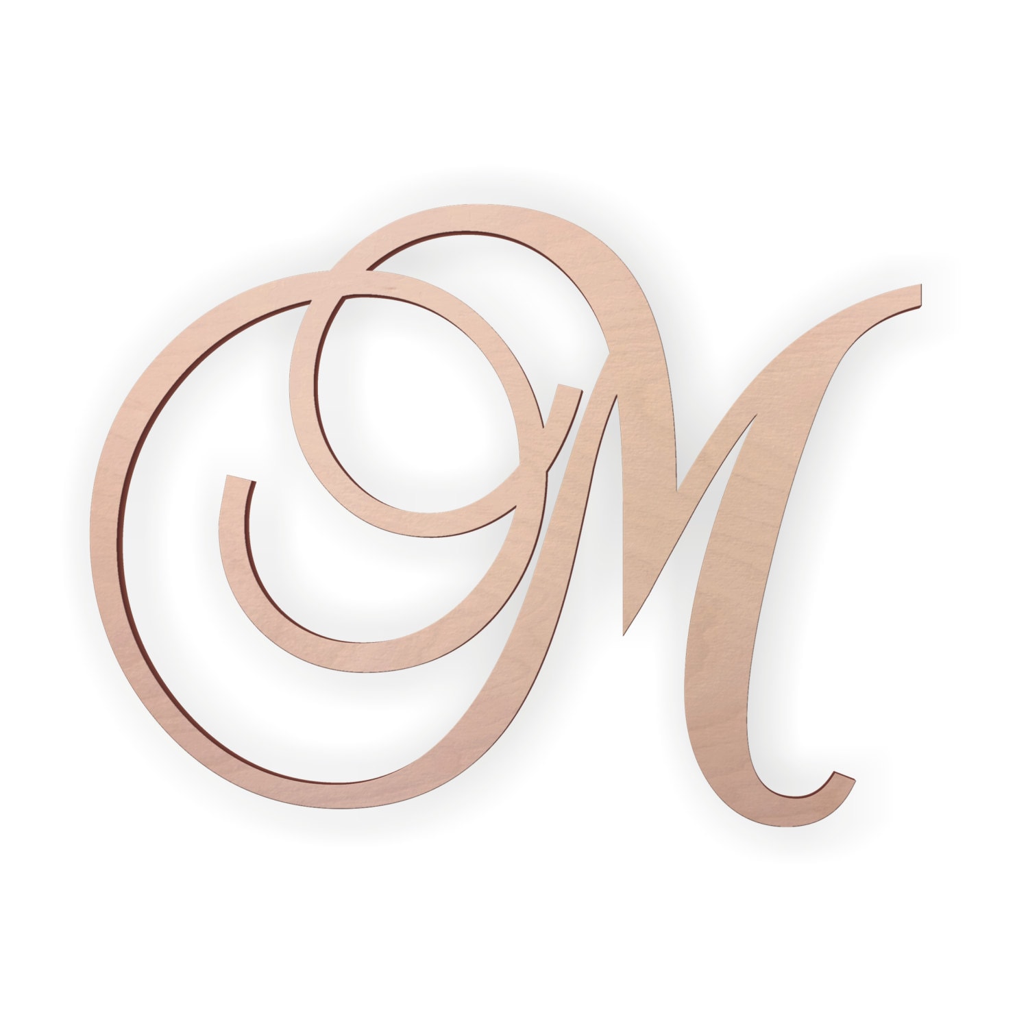 Wooden Monogram Letter m Large or Small - Etsy UK