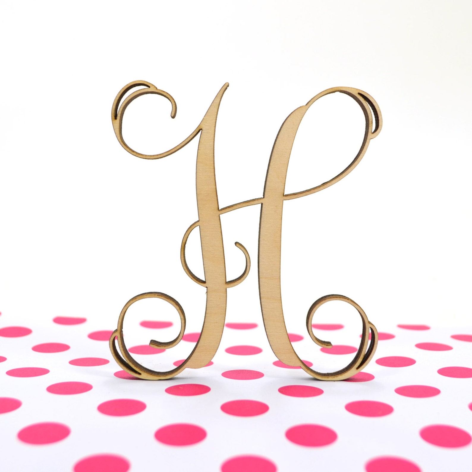 Vine Monogram Letter h Home Decor Great Gift | Etsy