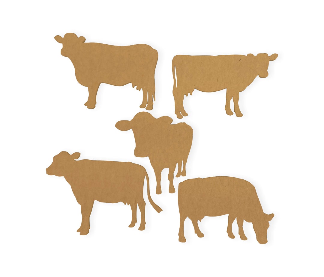 Farmhouse Cow Cutouts, Cardboard 5 Pack (12 to 42 Inches Tall) - Etsy