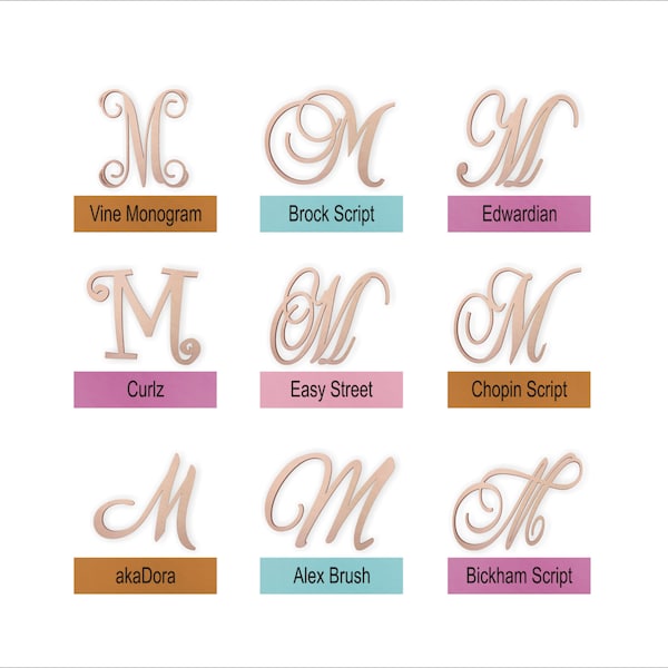 Monogram Letter M - Etsy