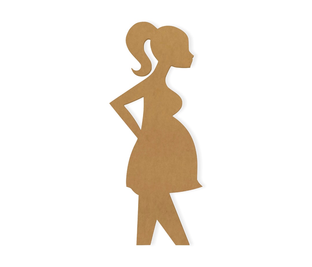 Pregnant Woman Cardboard Cutout (unfinished, 5 to 42 Inches) - Etsy