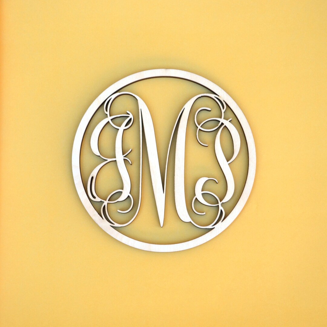 Unfinished Wooden Monogram for Individuals or Couples Home Decor, Great ...