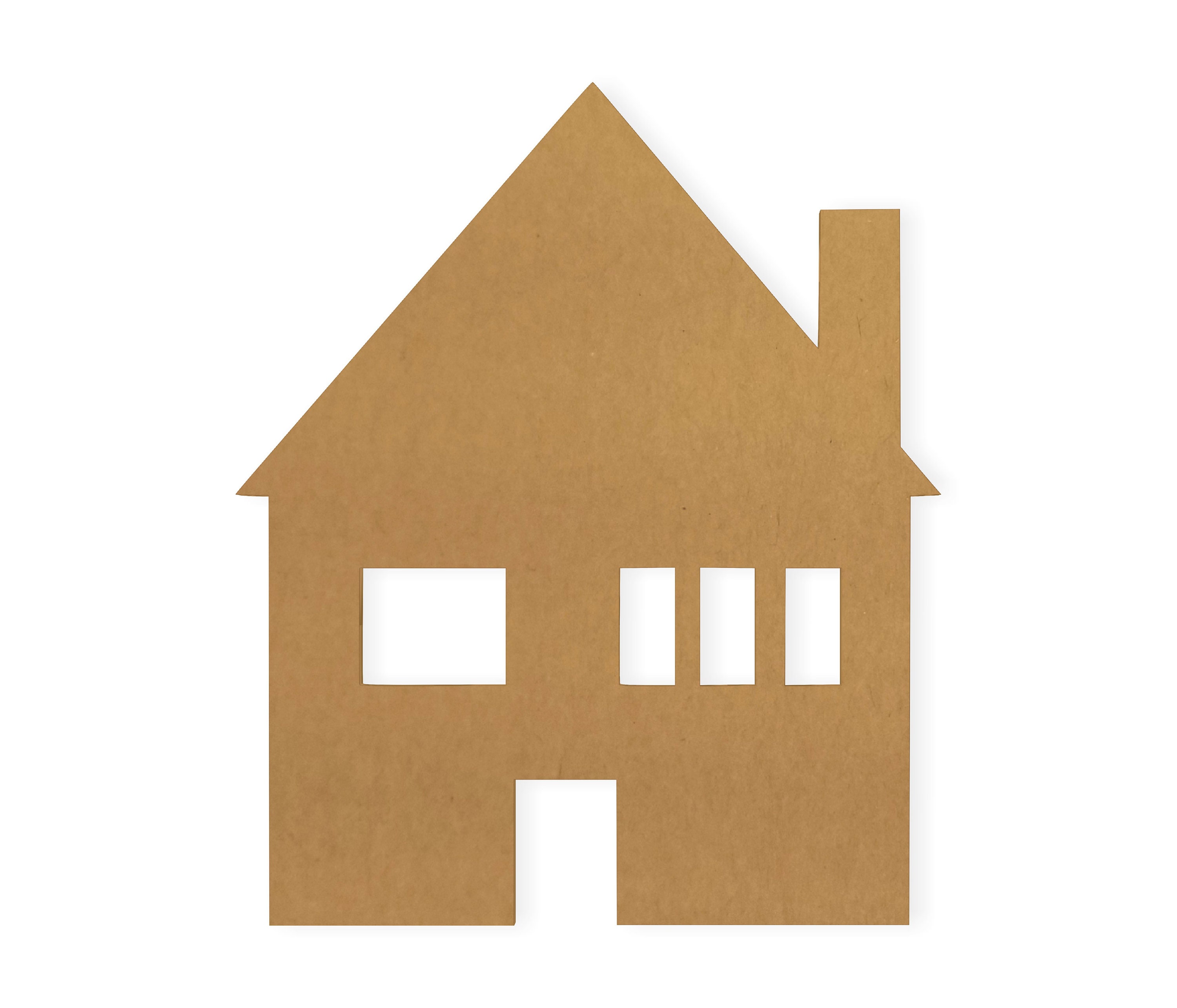 House Wall Hanging: Unfinished Cardboard Cutout - Multiple Sizes - Etsy