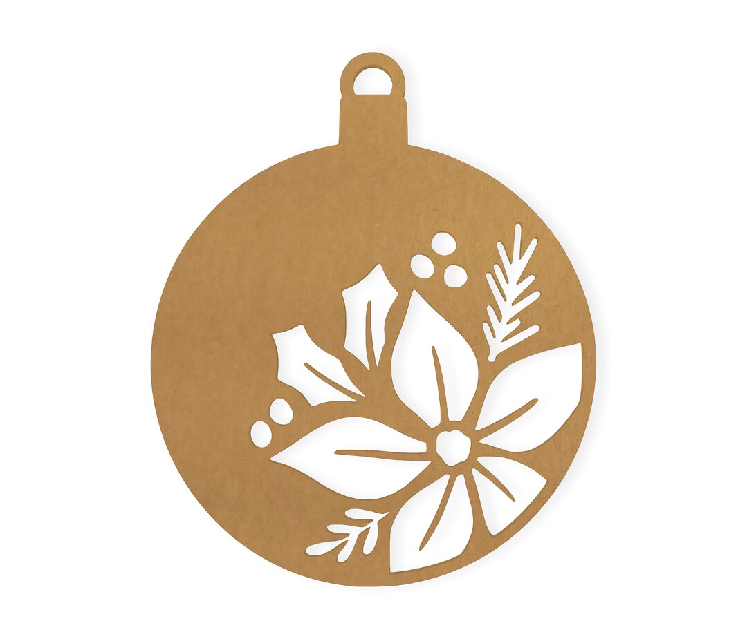 Cardboard Flower Ornament - DIY Paintable Christmas Decor - Etsy