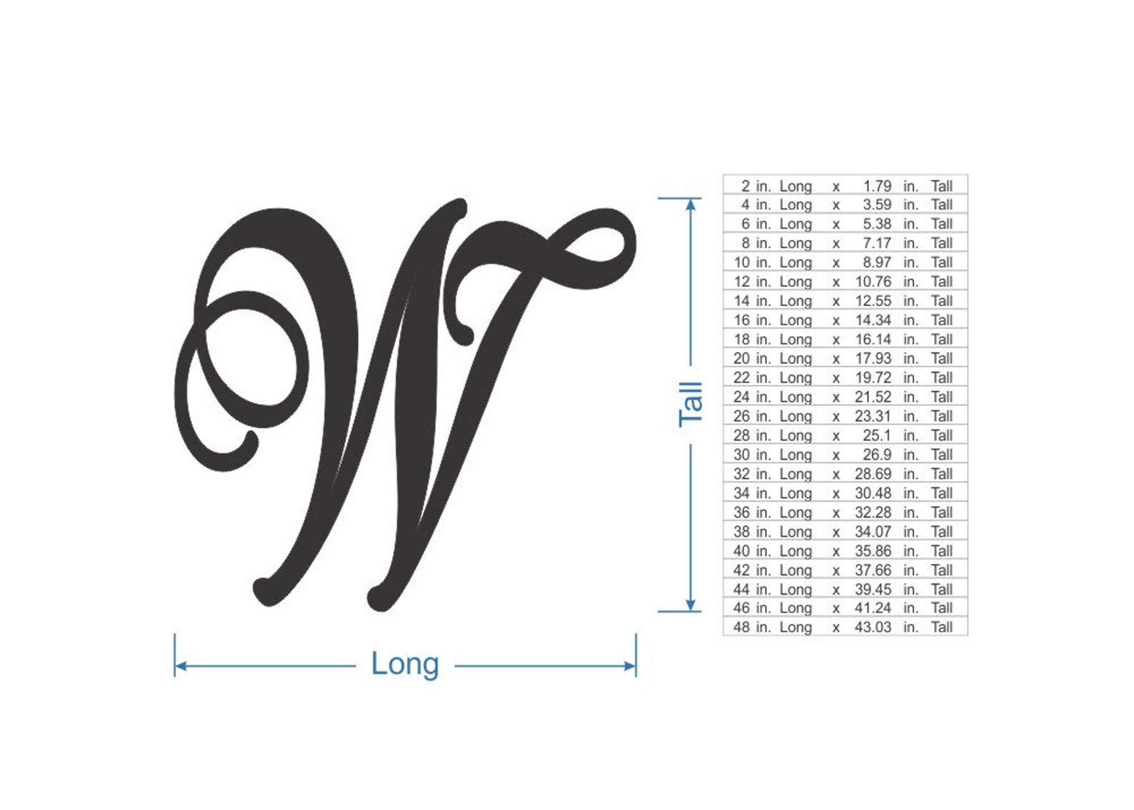 Wooden Monogram Letter w Large or Small - Etsy