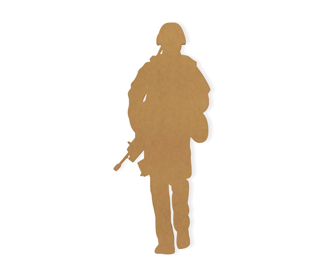 Soldier Wall Hanging: Cardboard Cutout - Unfinished, DIY Paint - Etsy