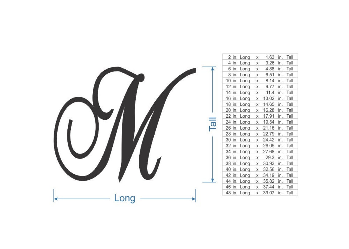 Wooden Monogram Letter m Large or Small - Etsy