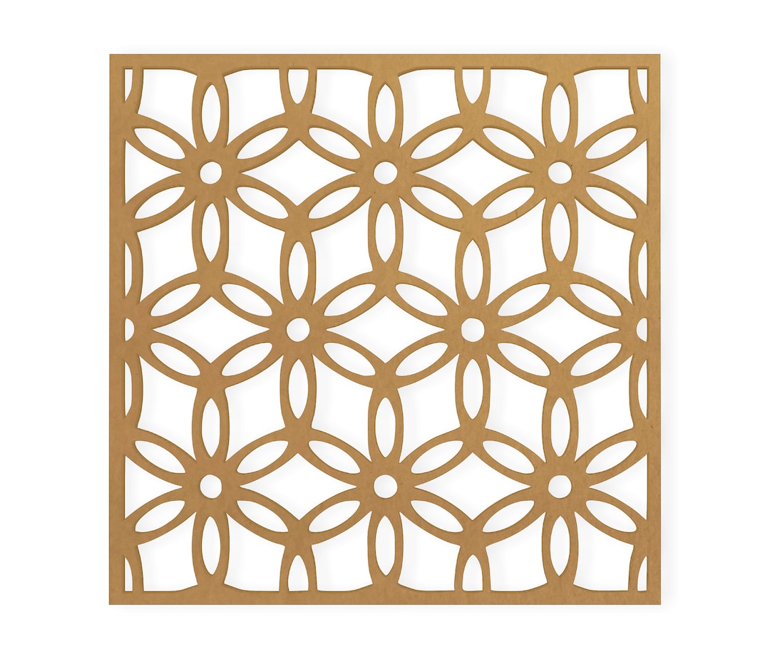 Flower Pattern Background Cut Out, Wall Art, Wall Panel, Home Decor ...