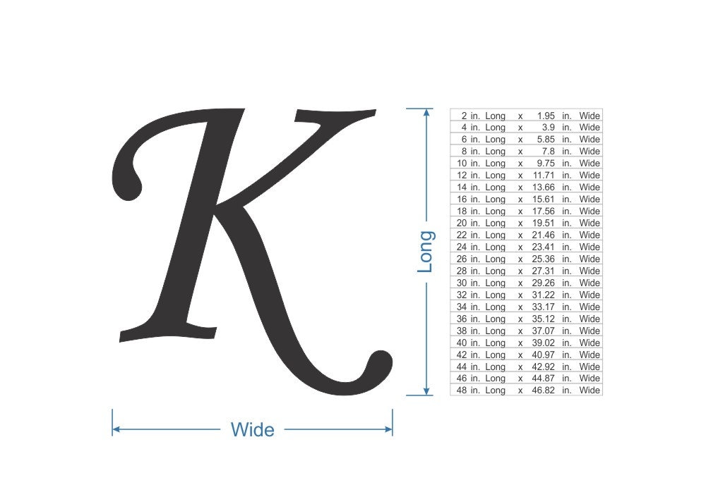 Wooden Monogram Letter k Large or Small | Etsy