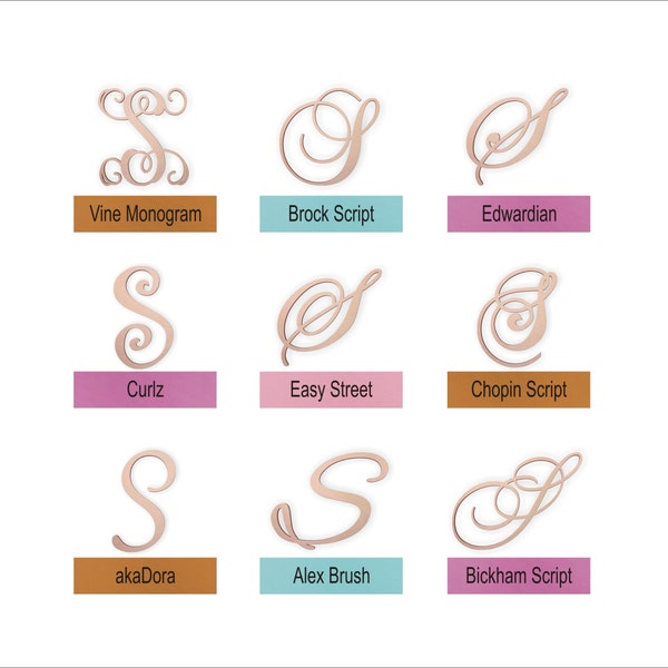 S Monogram for Shelf - Etsy