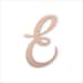 Wooden Monogram Letter E Large or Small Unfinished Cursive - Etsy