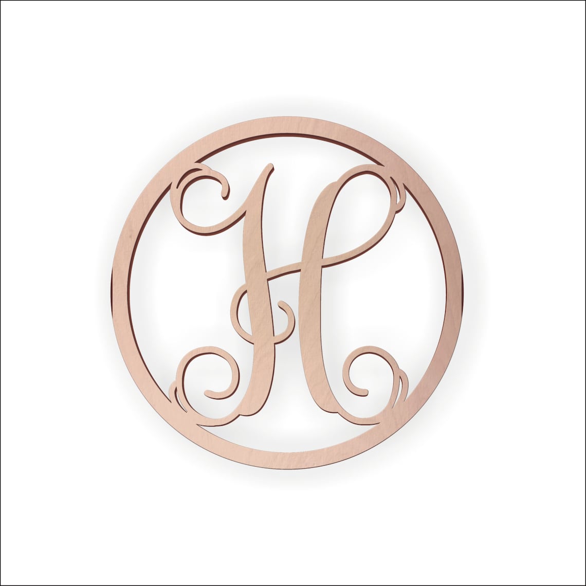 Wooden Monogram Letter h Large or Small | Etsy