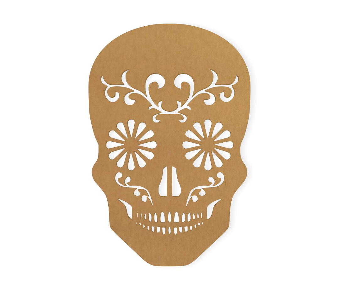 Sugar Skull Wall Art Cardboard Cutout (5 to 42 Inches, Unpainted) - Etsy