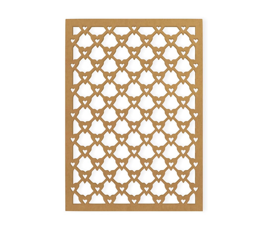 Heart Lattice - Cut Out, Wall Art, Home Decor, Wall Hanging, Quality ...