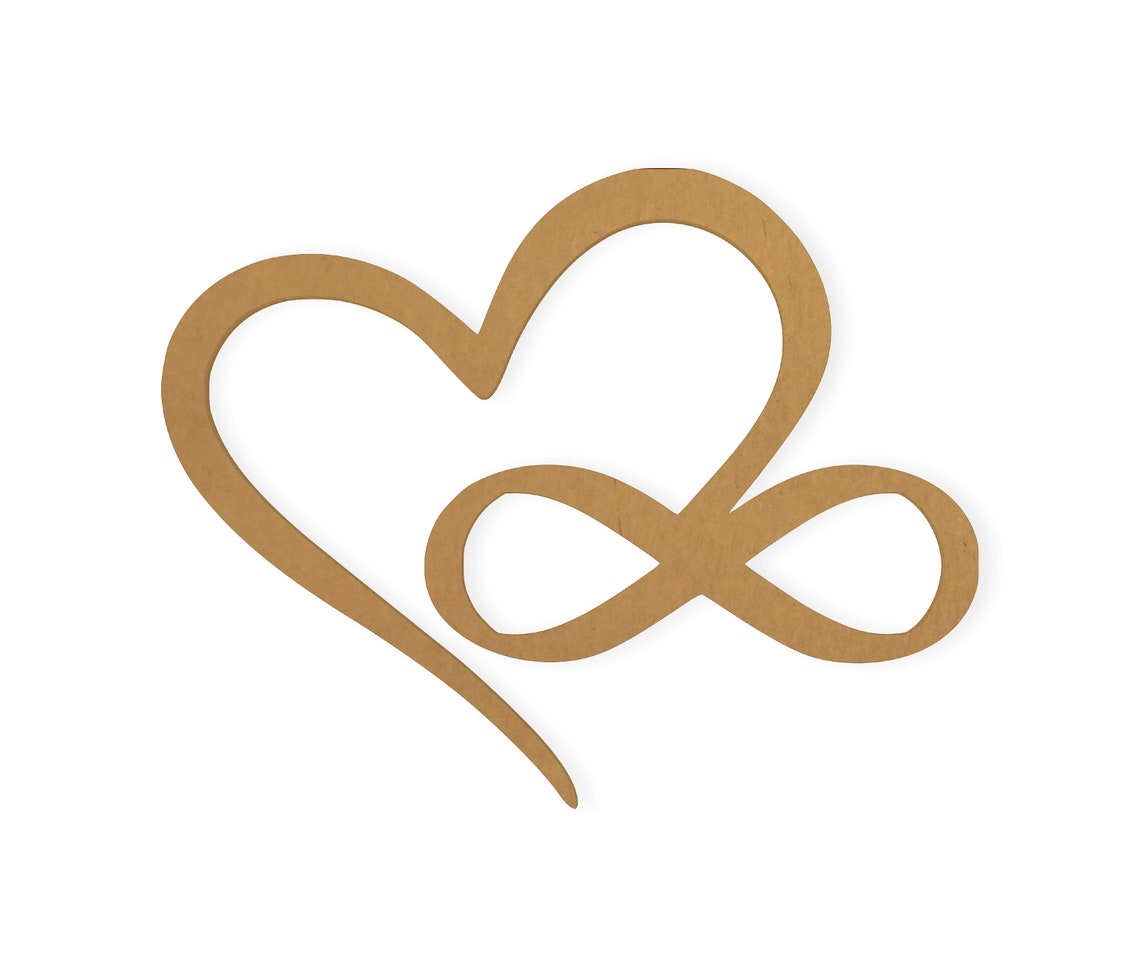 Infinity Heart Wall Hanging - Lightweight Cardboard Cutout Decor - Etsy