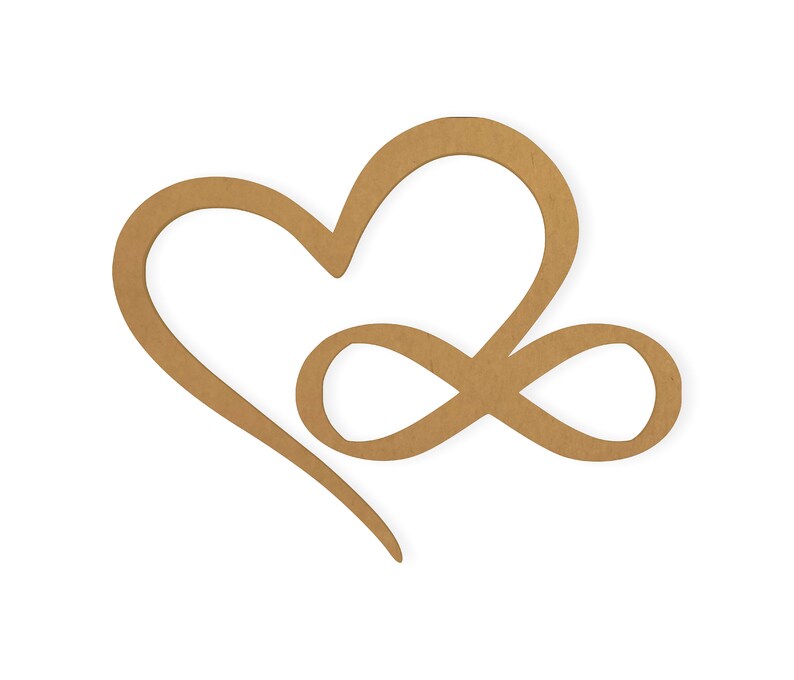 Infinity Heart Wall Hanging - Lightweight Cardboard Cutout Decor - Etsy