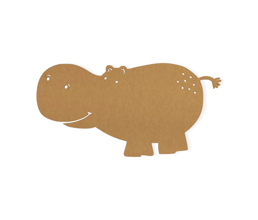 Nursery Decor Hippo, Cut Out, Wall Art, Home Decor, Wall Hanging ...