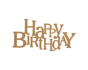 Happy Birthday Cutout - Etsy