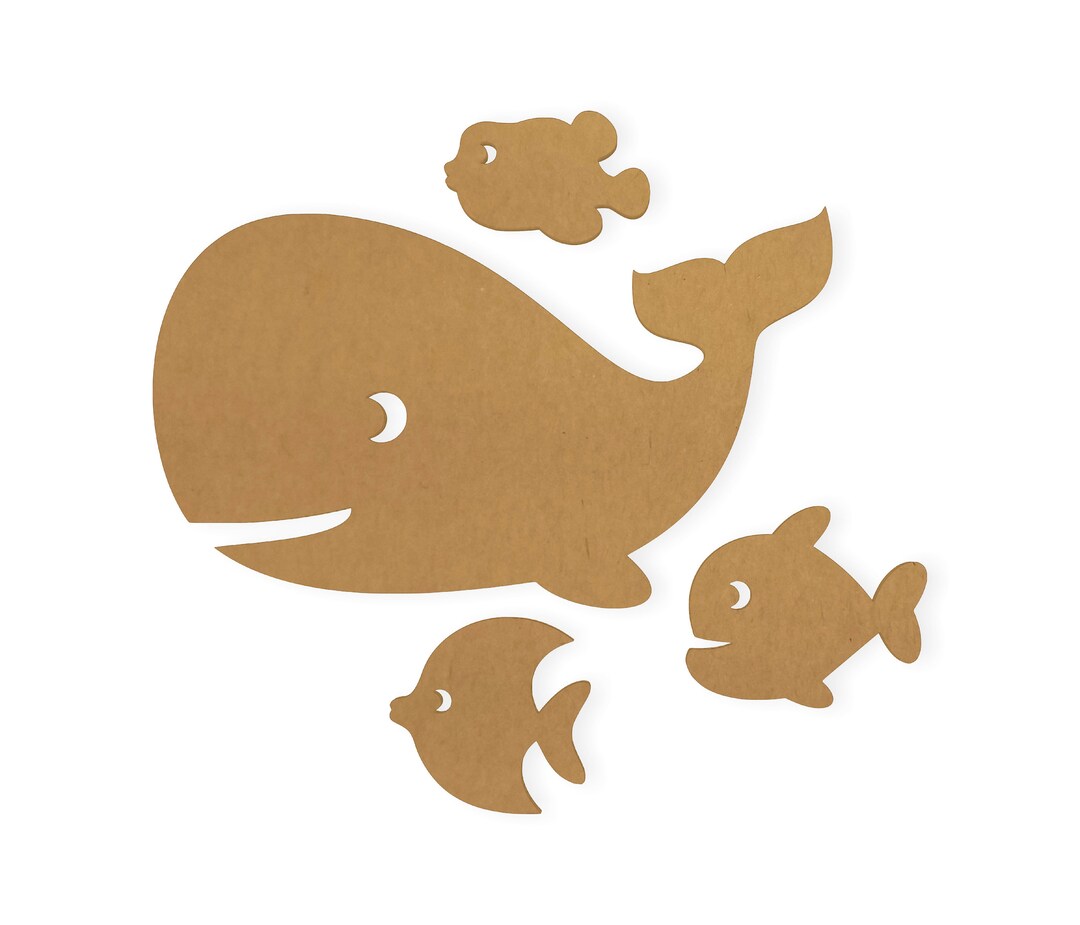 Fish Wall Art: Ocean Animal Group (cardboard, Multiple Sizes) - Etsy