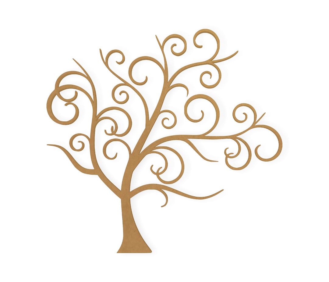 Tree Flourish Decor: Wedding and Home Wall Art (5 to 42 Inches) - Etsy