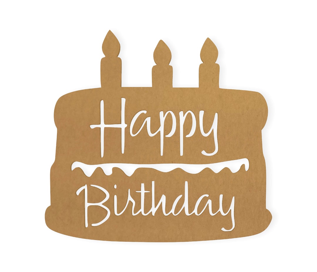 Birthday Cake, Cut Out, Wall Art, Home Decor, Wall Hanging, Quality ...