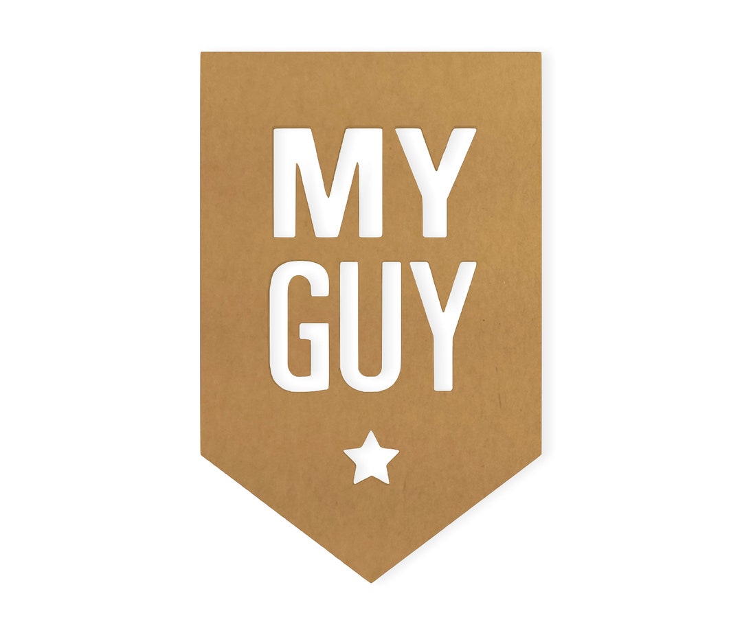 DIY Cardboard Wall Hanging: Unfinished 'my Guy' Cut Out - Etsy
