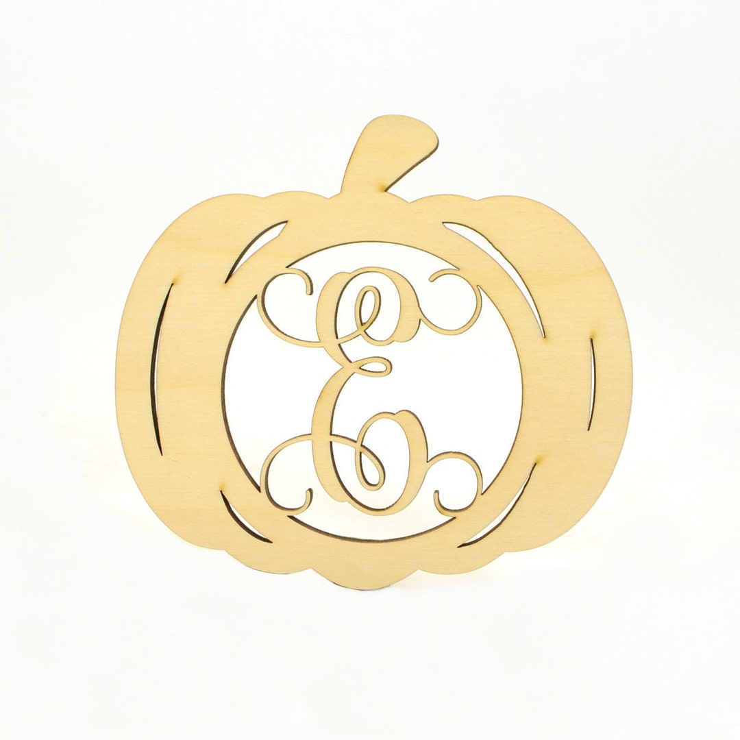 Wooden Pumpkin Letter: Seasonal Monogram Decor (unfinished, Paintable ...