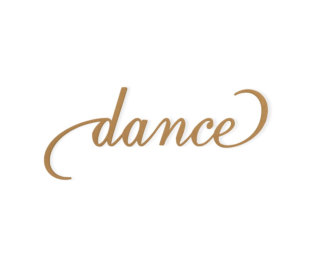 DANCE Wall Decor Word Cutout Dance - Cutout, Home Decor, Cut From ...