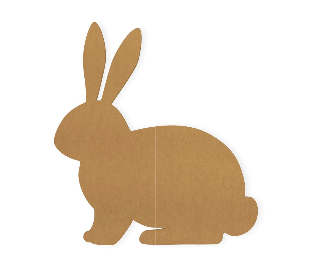 Rabbit Wall Art Cutout, Cardboard DIY Shape (5 to 42 Inches) - Etsy