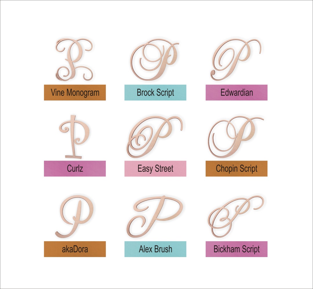 Letter P Cake Topper: Wooden Initial for Wedding or Party (5in) - Etsy