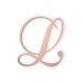 Wooden Monogram Letter l Large or Small - Etsy