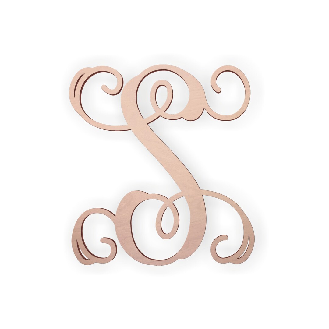 Monogram for Wreath Letter "s" - Home Decor, Great Gift, Door Hanger or ...