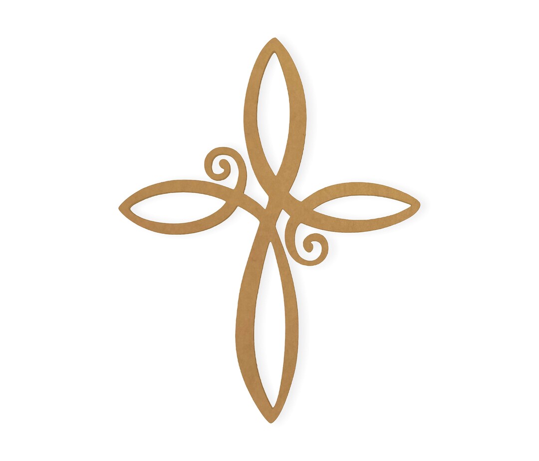 Floural Crucifix - Cut Out, Wall Art, Home Decor, Wall Hanging, Cut ...