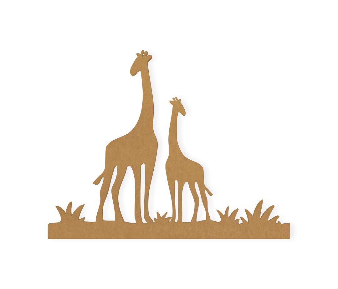 Safari Giraffes, Cut Out, Wall Art, Home Decor, Wall Hanging, Cut From ...