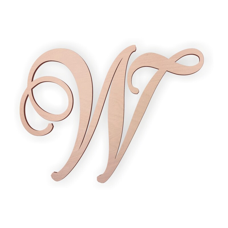 Curly Letters - Etsy