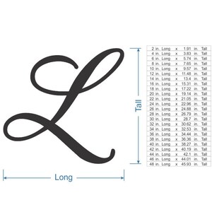 Wooden Monogram Letter "l" - Large or Small, Unfinished, Cursive Wooden ...
