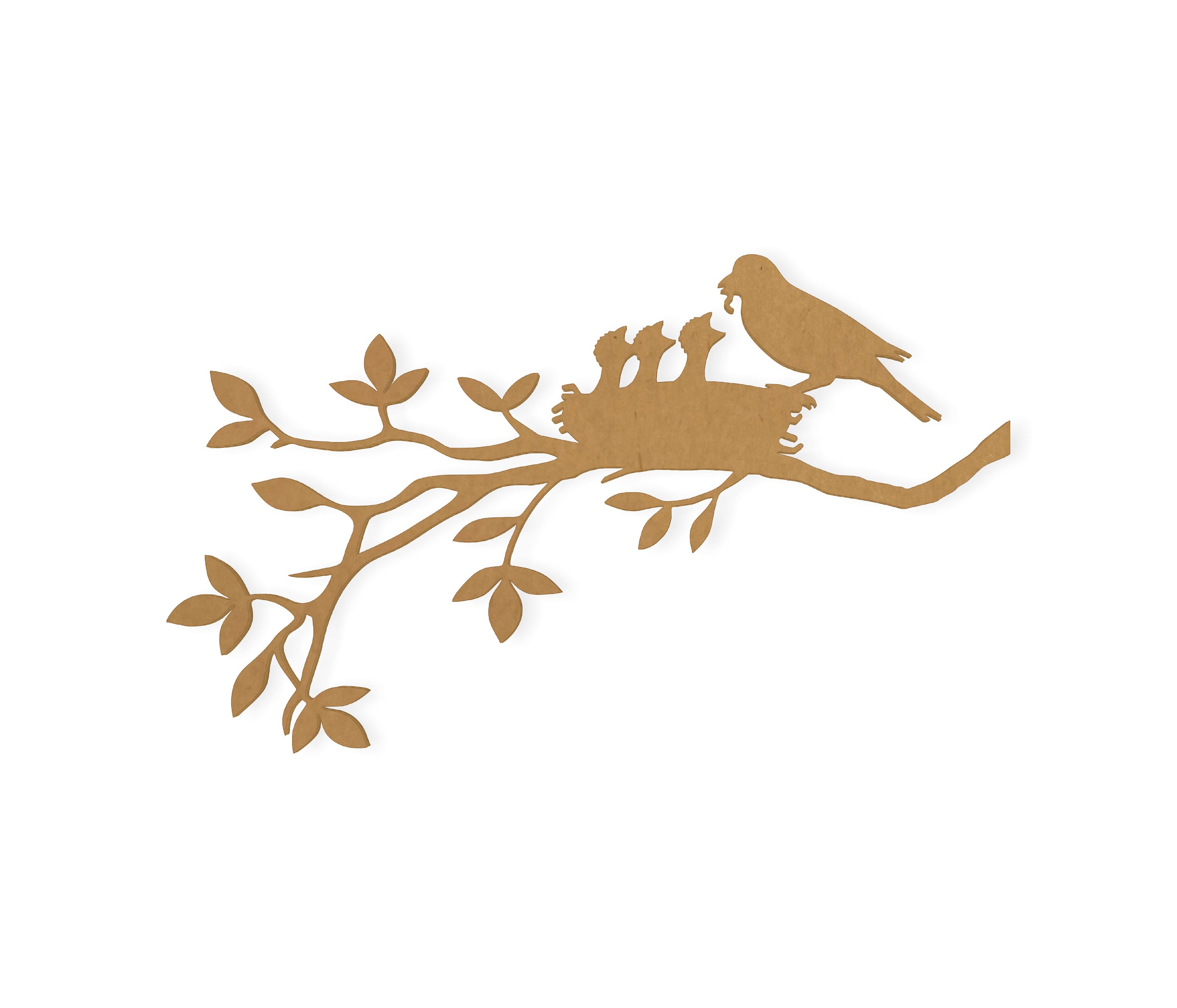 Mama Bird and Nest Cut Out Wall Art Home Decor Wall - Etsy