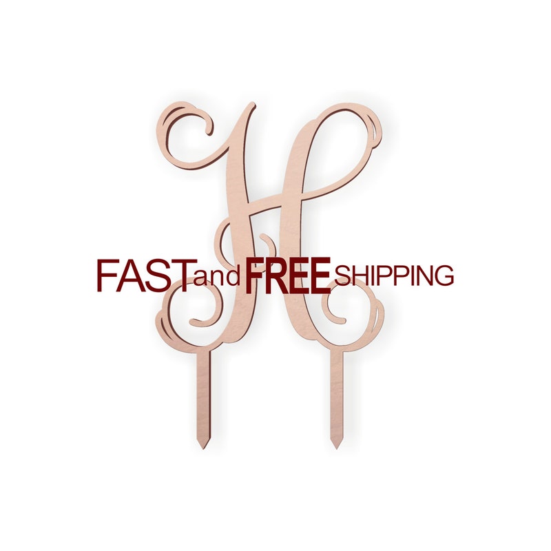 Letter H Cake Topper - Etsy