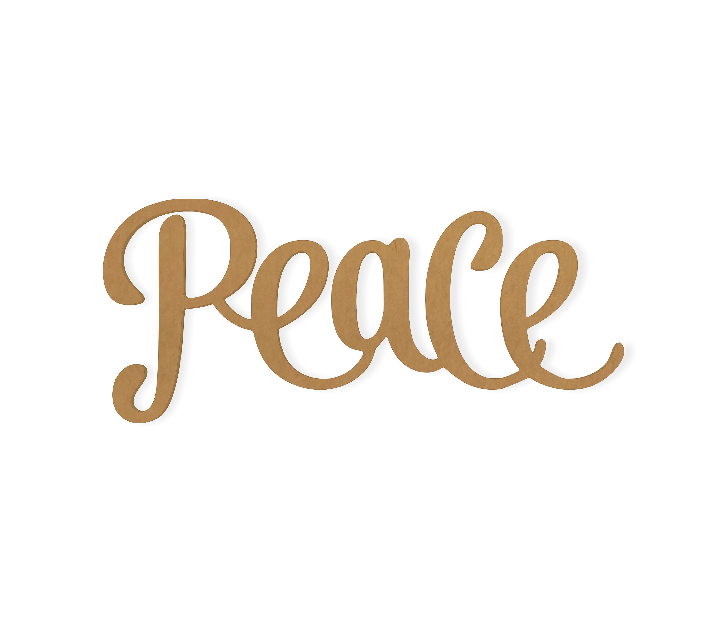 The Word Peace In Cursive